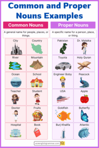 Common Noun and Proper Noun: Explanation and Examples - AceEnglishGrammar