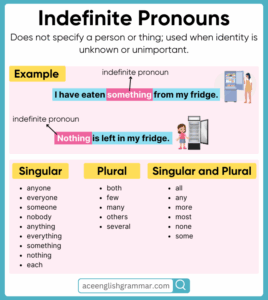 Indefinite Pronoun: Definition & Examples - AceEnglishGrammar